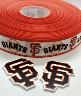 3 Yards San Francisco Giants Baseball Team 7/8" Grosgrain Ribbon +2 ...
