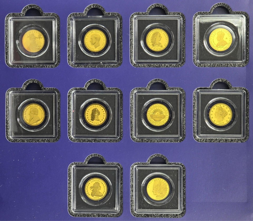 The Most Expensive Coins 10 Coins Complete collection 1/1000 999 Gold ...