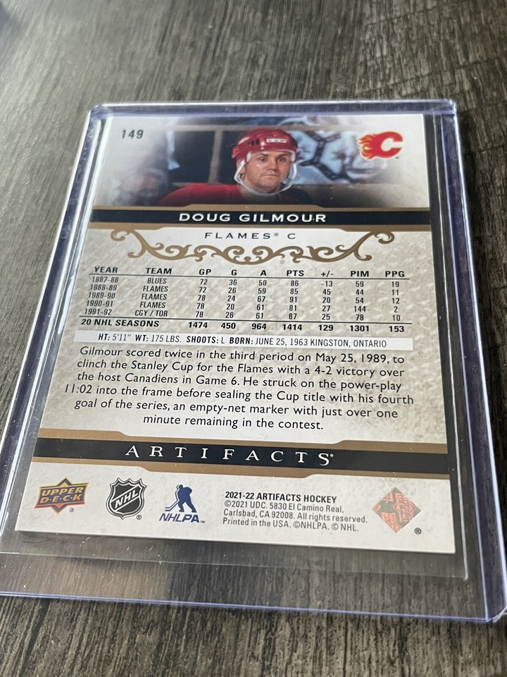 2021-22 Upper Deck Artifacts Doug Gilmore Ruby Parallel 149 | eBay