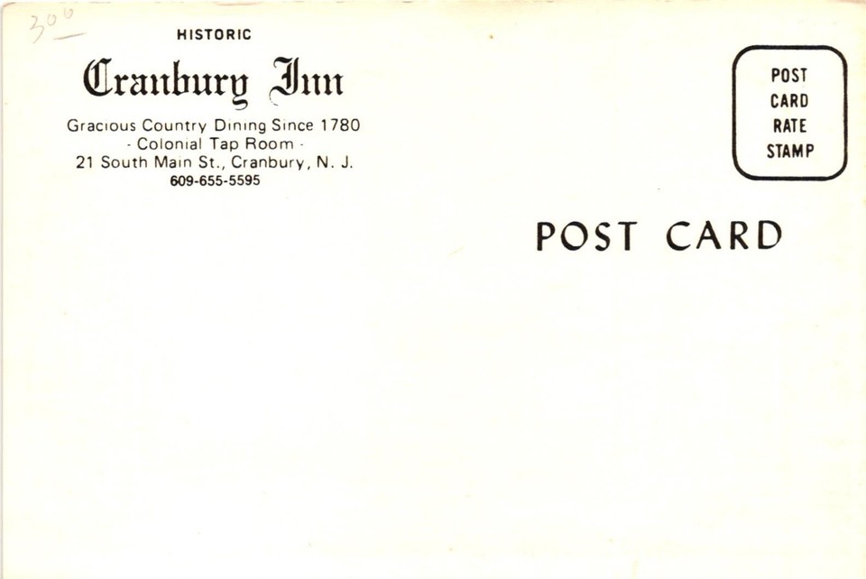 Vintage Postcard- CRANBURY INN, CRANBURY, N.J. 1960s | eBay