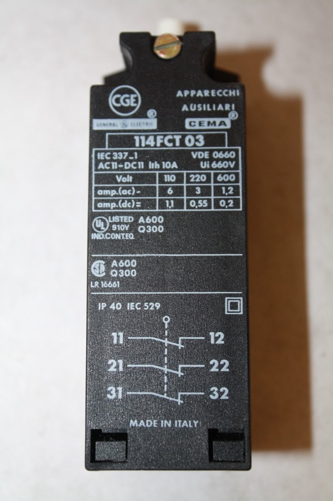 GE CEMA 114FCT03 SAFETY LIMIT SWITCH | eBay