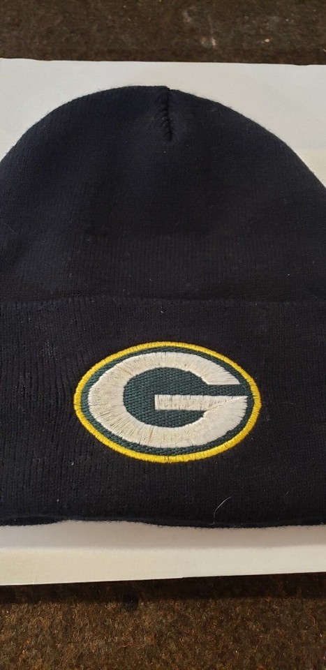 Green Bay Packers NFL Embroidered Logo Hat Beanie Stocking Cap Black | eBay
