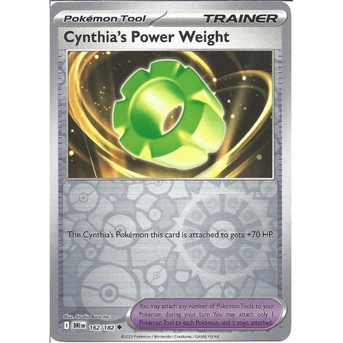 CYNTHIA'S POWER WEIGHT - POKEMON TCG - DESTINED RIVALS - REVERSE HOLO ...