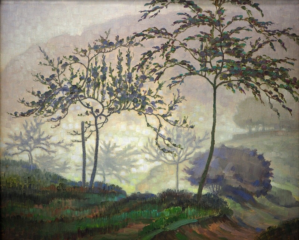 Albert König : Trees in the Fog : 1924 : Archival Quality Art Print | eBay
