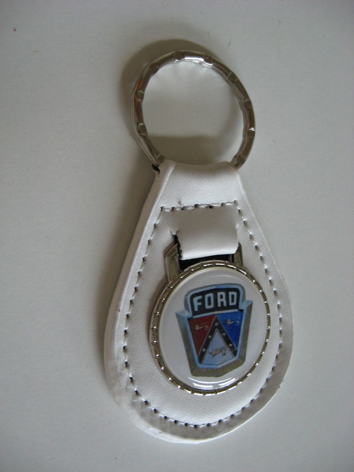 1940's 1950's 1960's FORD CREST EMBLEM LOGO VINTAGE KEYCHAIN KEYRING ...
