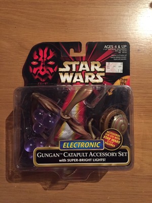 1999 Star Wars Gungan Catapult Accessory Action Figure Set, Episode 1 ...