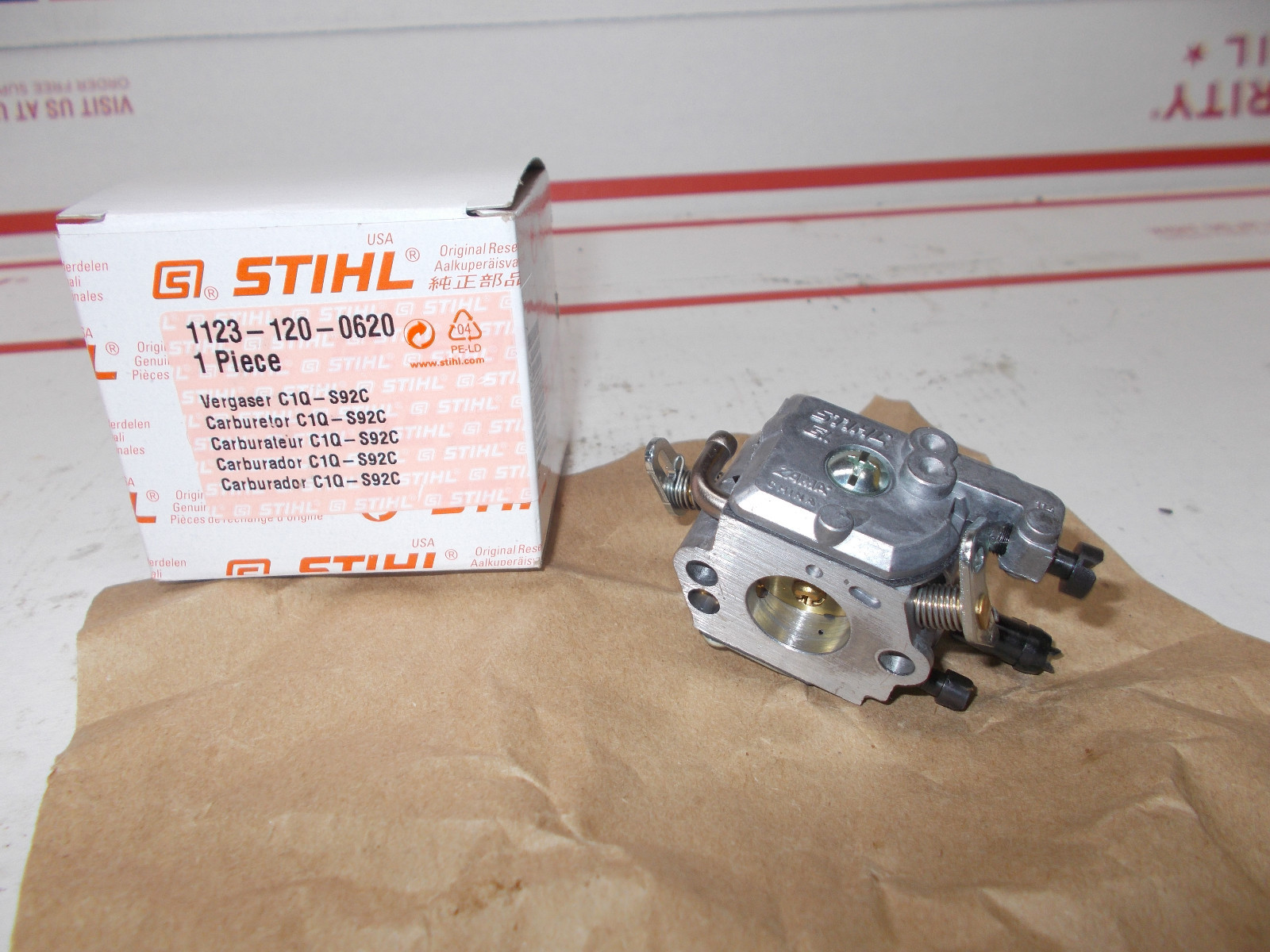 Stihl MS250 Carburetor Zama C1Q-S92 OEM 250 "Primer Port 1123-120-0620 ...
