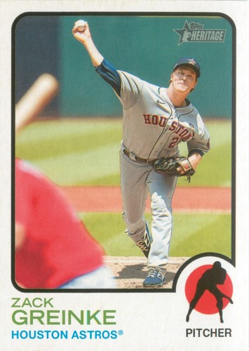 Zack Greinke 2022 Topps Heritage Baseball Card #187 Houston Astros MLB ...