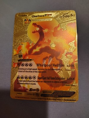 Gold Pokemon Charizard Card | eBay