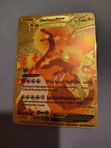 Gold Pokemon Charizard Card | eBay