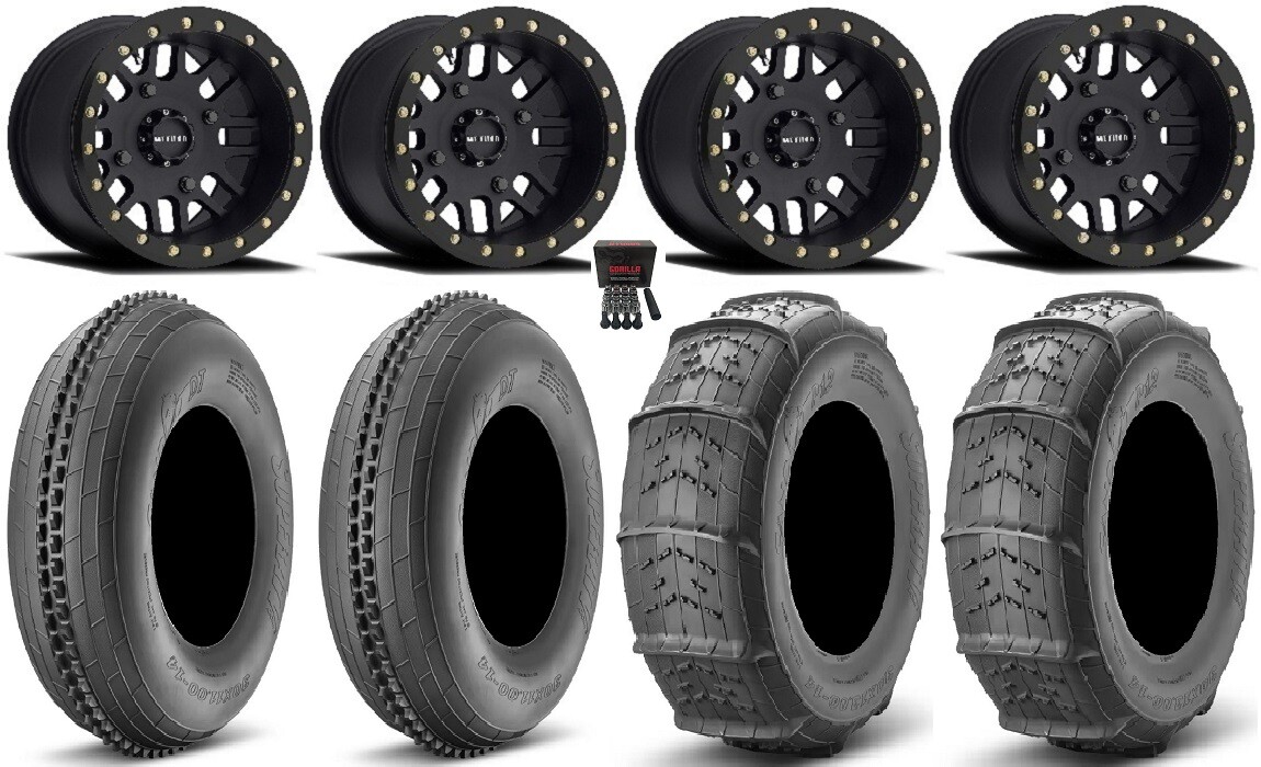 Method 406 Bdlk 14x8/14x10 Wheels Bk 30" SandCat Tires Honda Pioneer 1K ...