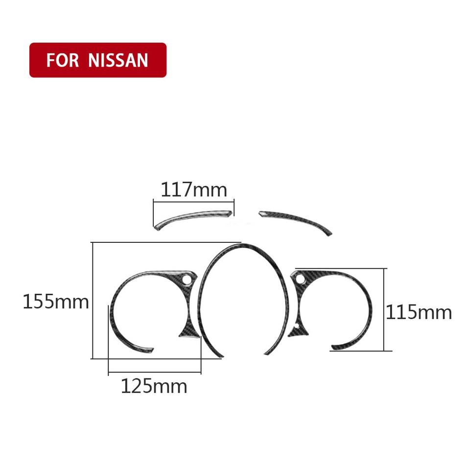 17Pcs Carbon Fiber Interior Full Set Kit Cover Trim For Nissan 370Z ...