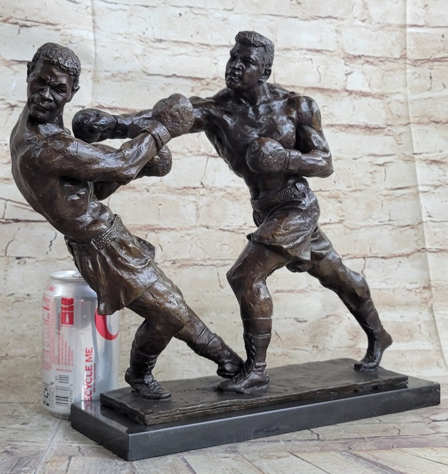 Vintage American Boxer Boxers solid bronze boxing Ring Side Fighting ...