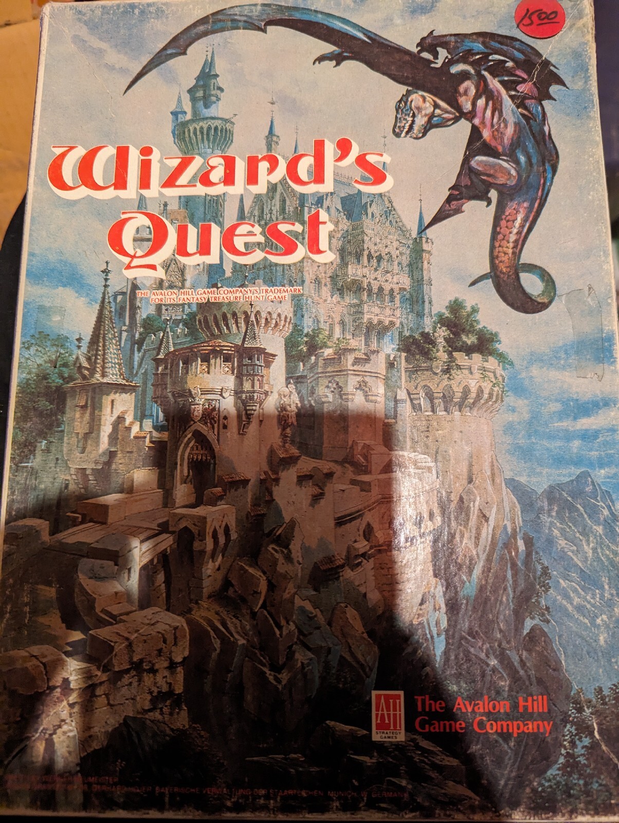 Wizard’s Quest Vintage Board Game Avalon Hill 1979 Fantasy Bookcase ...