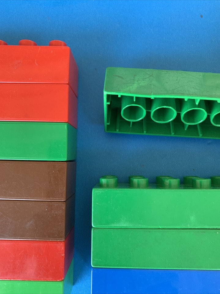 Lot of 19 Lego Duplo 2x6 Bricks Blocks Assorted Colors | eBay