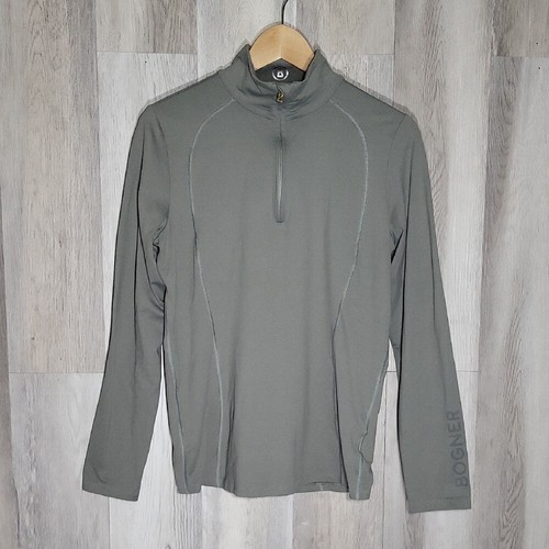 Bogner Womens Large Quarter Zip Pullover Base Layer Stretch Activewear ...