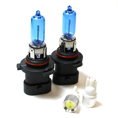 HB3XS 501 55w Super White Xenon HID Low/Slux LED Side Light Bulbs Set ...