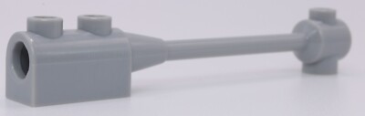 Lego 4x Light Bluish Gray Bar 1 x 8 with Brick 1 x 2 Curved Top End ...