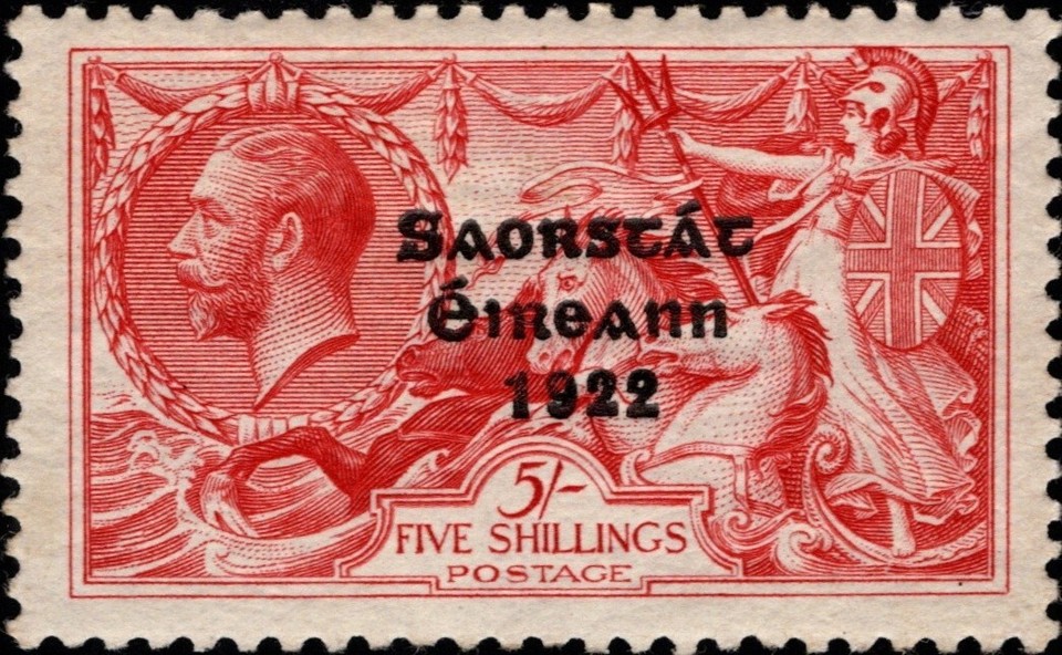 Ireland Scott #77b-79b 1928 MINT-NH except for LH on 79b WIDE DATE ...