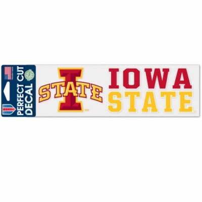 Iowa State Cyclones 3" X 10" Perfect Cut Color Decal | eBay