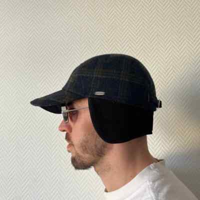 Vintage Mayser Tartan Plaid Wool Ear Flaps Cap Hat | eBay