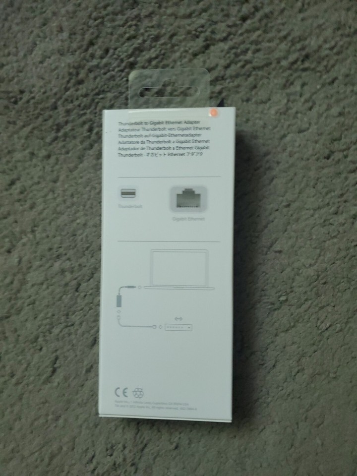 Apple A1433 Thunderbolt to Gigabit Ethernet Adapter - MD463LL/A ...