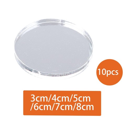 10 Pieces Figures Display Stand Circular Acrylic Plate Portable Round ...