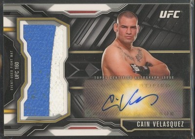 CAIN VELASQUEZ 2015 TOPPS UFC CHRONICLES AUTOGRAPH JUMBO MAT RELIC # ...