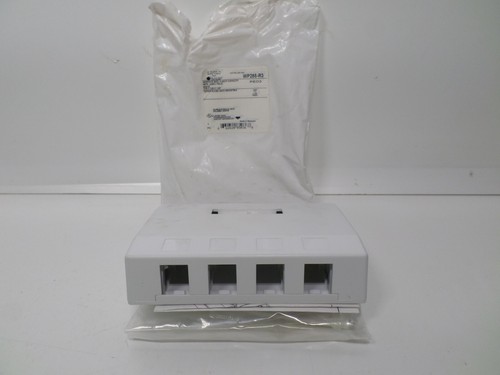 4 Port Cat6 5E RJ45 Network Surface Mount Box For Keystone Jack Insert ...