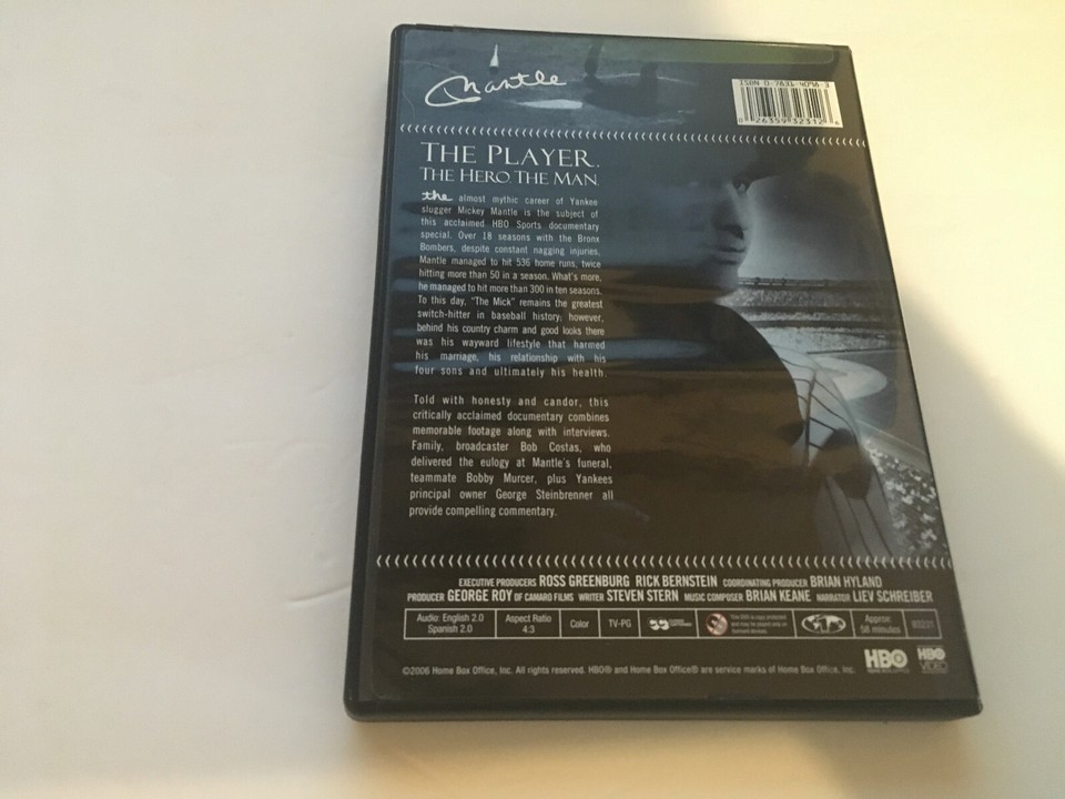 Mantle (DVD, 2006) The Definitive Story Of Micky Mantle 26359323126| eBay