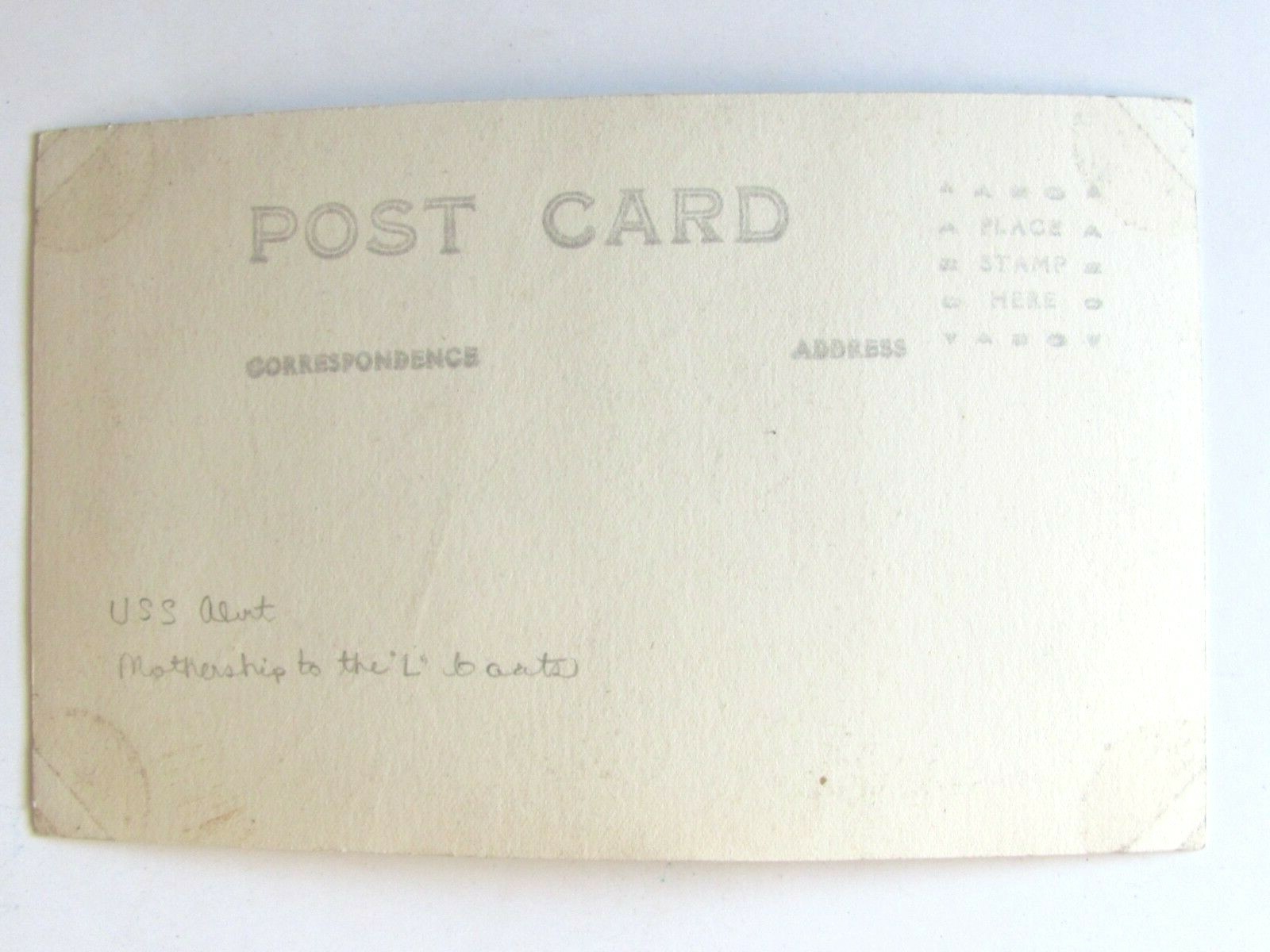 WW 1 PHOTO POSTCARD US NAVY SUBMARINE TENDER USS ALERT AS-4 COCO SOLO ...