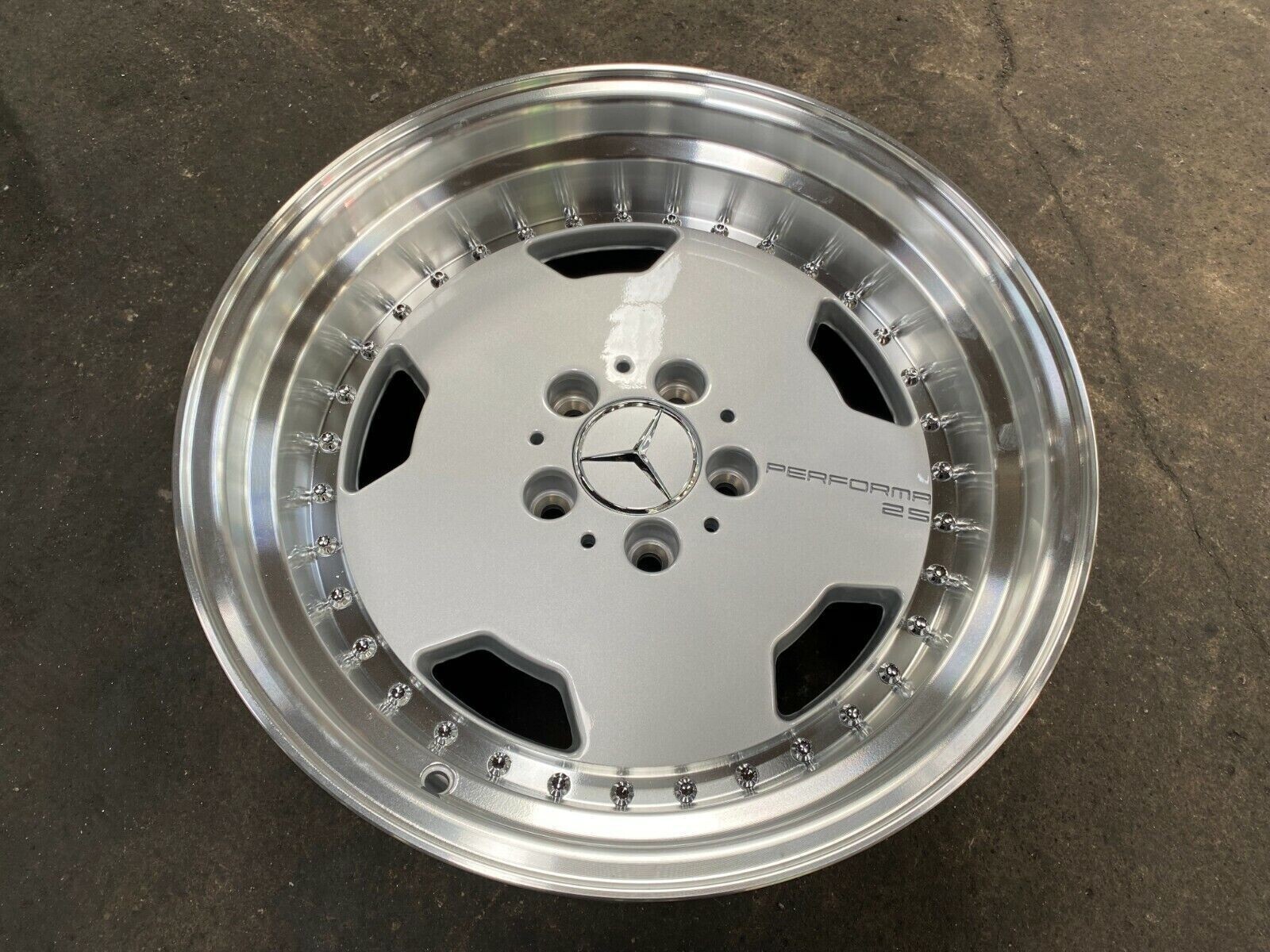 New 17 inch 5x112 PERFORMA 25 AMG MONOBLOCK deep dish wheels for ...