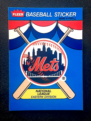 NEW YORK METS 1989 FLEER TEAM STICKERS #30 NRMINT+ 69344 | eBay