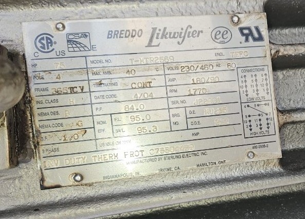 Breddo Liquifier Square 500gal Likwifier - 75hp Mixer High Shear ...