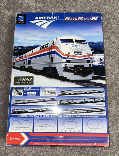 New-Ray Toys RailRoadN Amtrak P42DC Die Cast N scale Engines Train Set ...