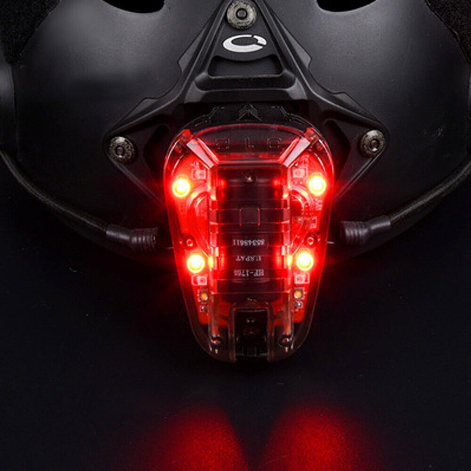 WADSN Tactical IFF LED + IR Helmet Strobe Light IP67 Waterproof Manta ...