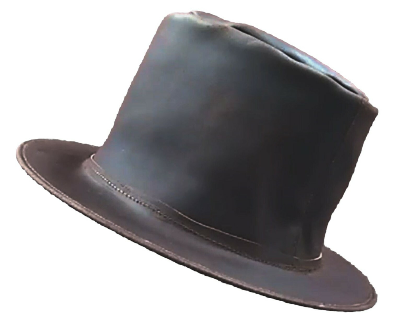Sharpshooter Brand Unbanded Leather Rockstar Formal Ritzy Party Top Hat ...