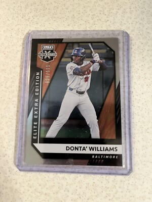 DONTA WILLIAMS #d /999 Elite Extra Edition Rookie Prospect Draft SP RC ...