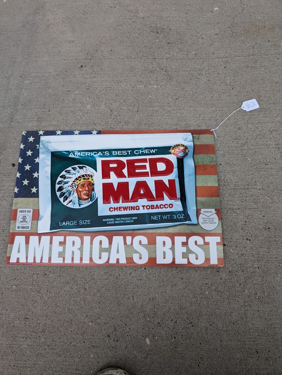 Redman Chew Logo Red Man Golden Blend Chewing Tobacco Case