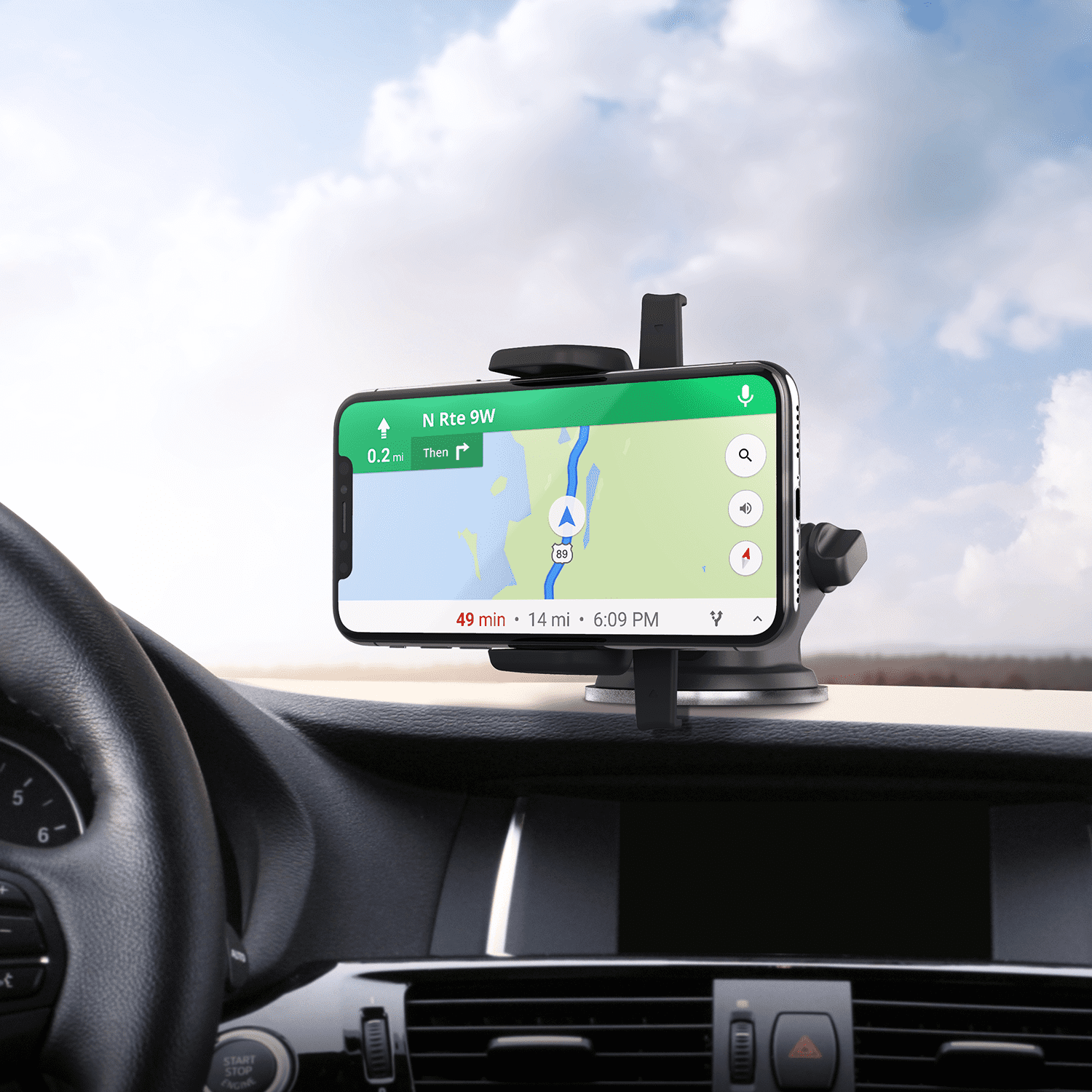 iOttie Easy One Touch Mini Dashboard & Windshield Car Mount Phone ...
