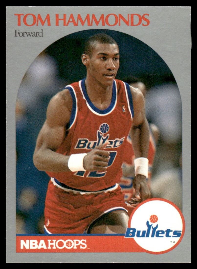 1990-91 NBA Hoops #298 Tom Hammonds Washington Bullets | eBay