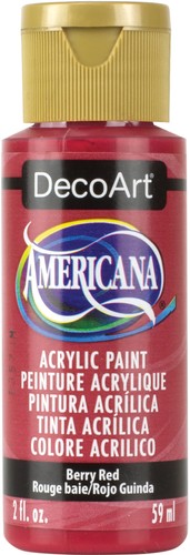 Americana Peinture Acrylique 59ml-Berry Rouge - Semi-Opaque, DA-019 ...