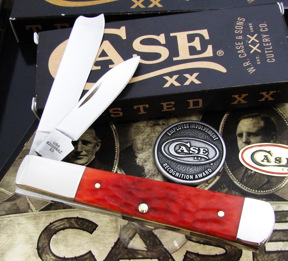 Case XX Razor Knife 2024 Case USA Flag Shield & USA Bolster MIB ...