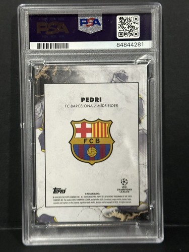 2022-23 Topps Inception UEFA Club Competitions - First XI Green Pedri ...