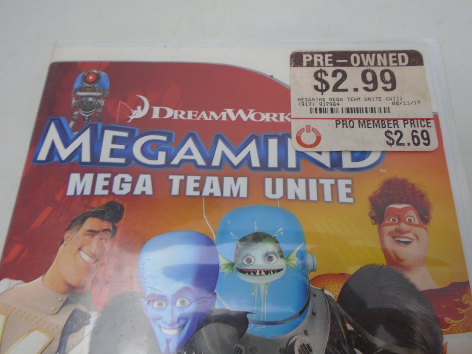 Nintendo Wii Megamind Mega Team Unite - Complete w/ Manual - Tested and ...
