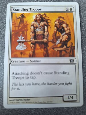 Magic the Gathering 3 card LOT f50-Standing Troops-Trade Caravan ...