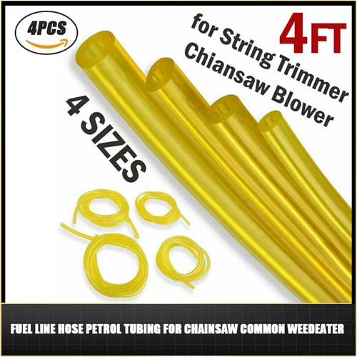 Petrol Fuel Line Hose Gas Pipe Tubing 4 Sizes For Trimmer Chainsaw ...