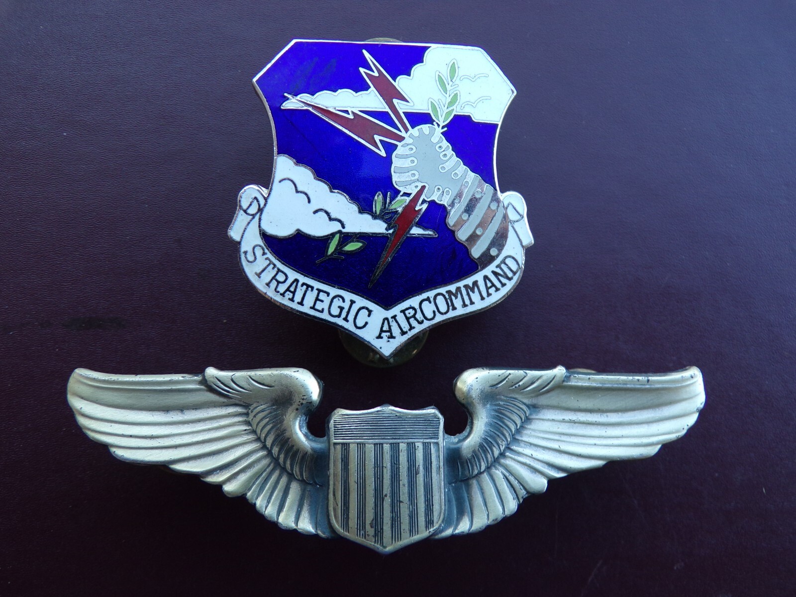 Air Force Lot USAF Insignia Aviation Group Command Pilot Wing Badge ...