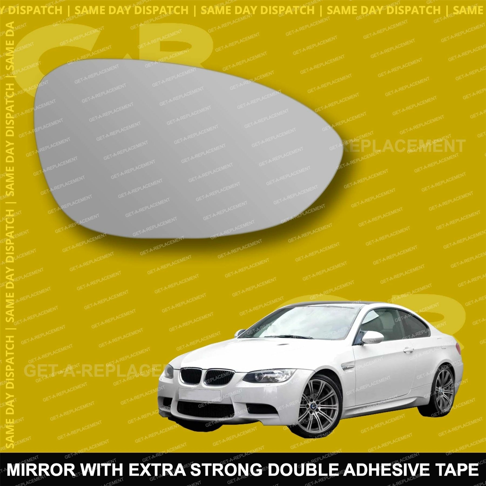 For BMW M3 E90 E93 wing mirror glass 07-13 Right Driver side Spherical ...