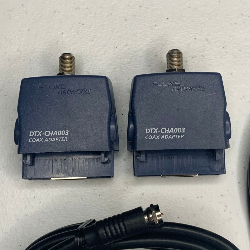 Fluke Networks DTX-CHA003 Coax Test Adapter Set For DTX-1800 DTX-1200 ...